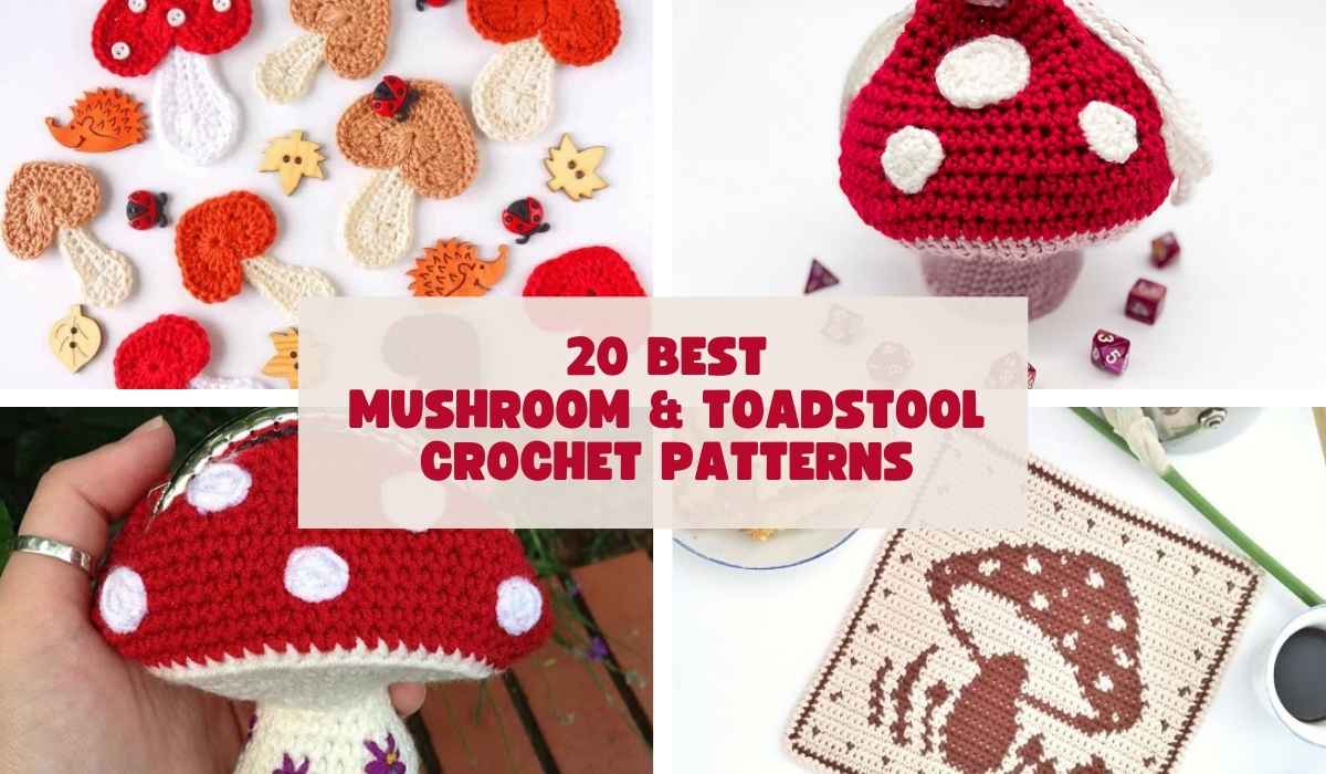 20 of the Best Mushroom Crochet Patterns ‣ The Crafty Therapist
